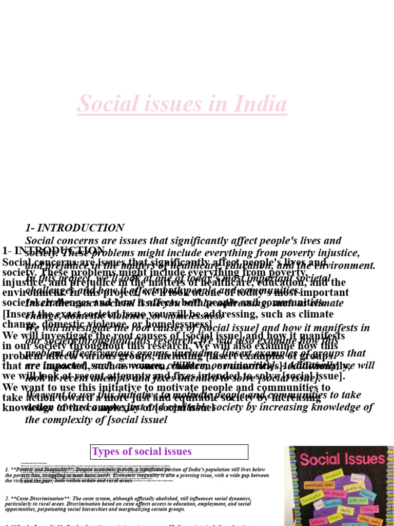 Social Issues in India | PDF | Gender Pay Gap | Gender Studies