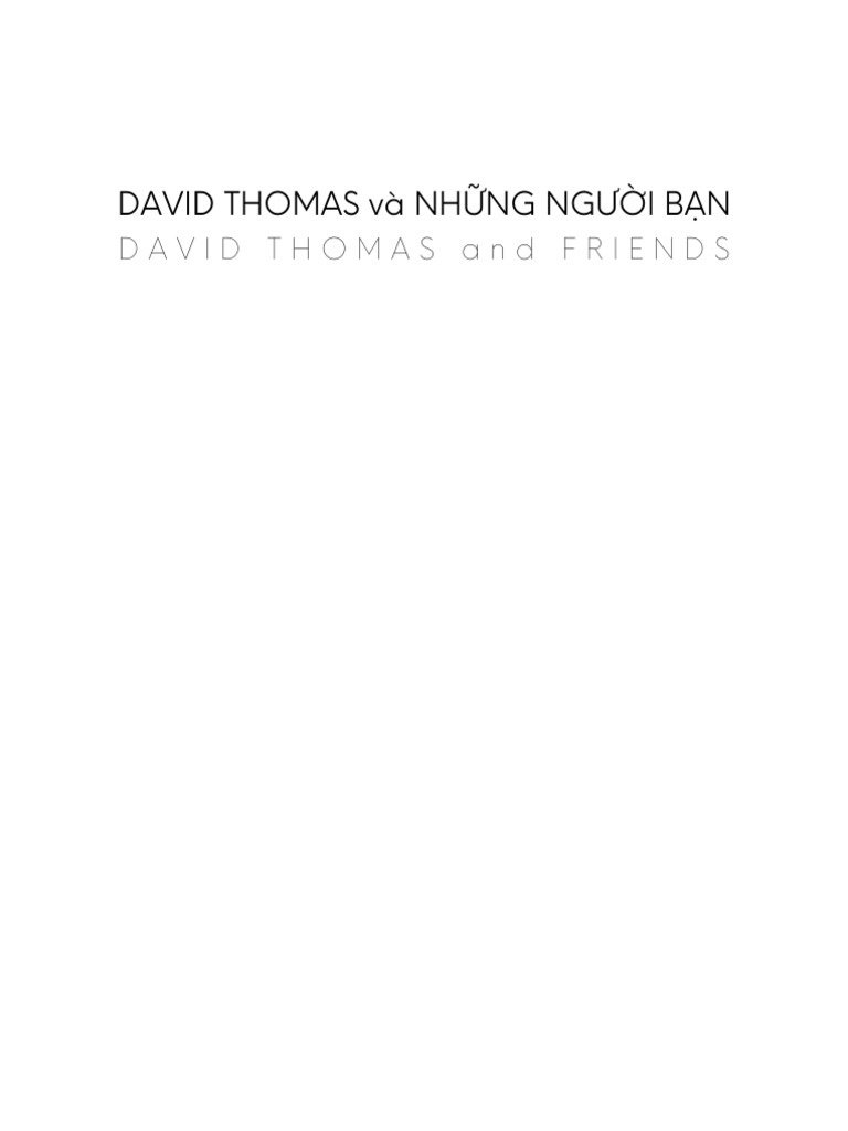 David Thomas and Friends (Catalog) | PDF