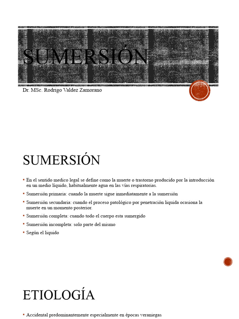 13 Sumersión | Descargar gratis PDF | Agua | Medicina CLINICA