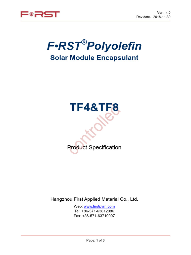 First POE - TF4 TF8 | PDF | Materials Science | Materials
