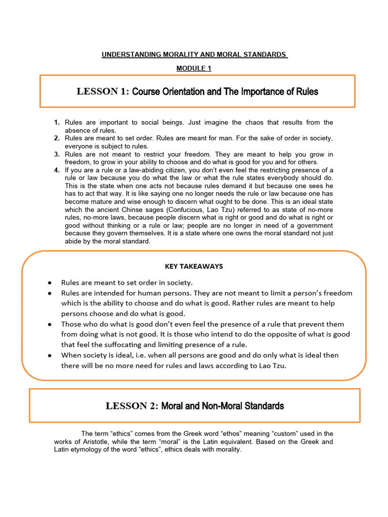 UNDERSTANDING-MORALITY-AND-MORAL-STANDARDS | PDF | Morality | Free Will