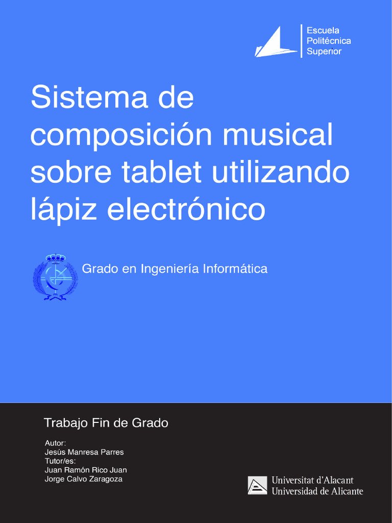 Composición Musical Con Lápiz Sobre Tablet | PDF | Validación Cruzada ...