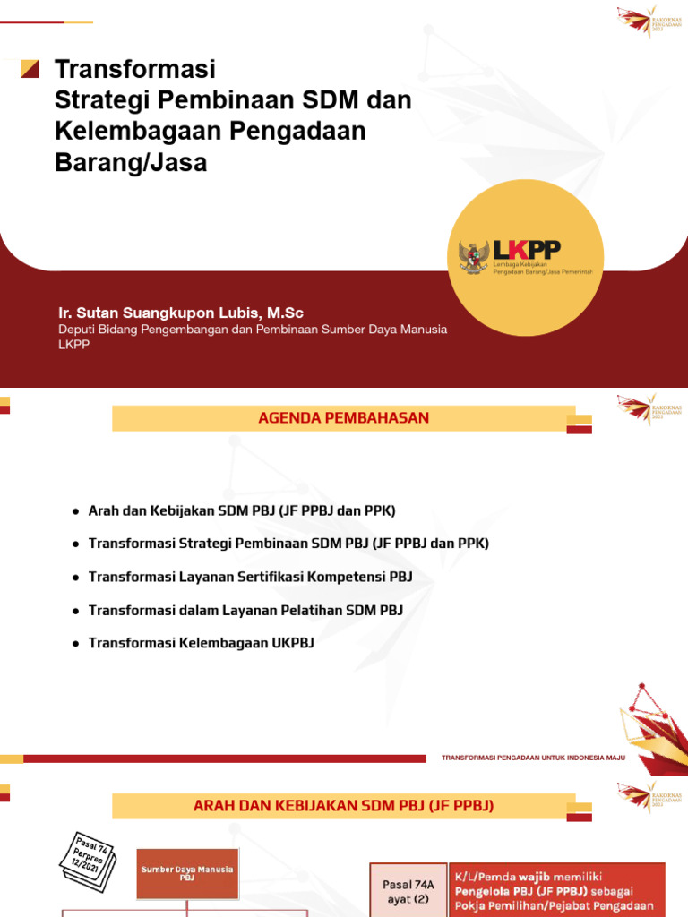 (SLIDE) Pembinaan SDM Dan Kelembagaan PPK Ccms | PDF