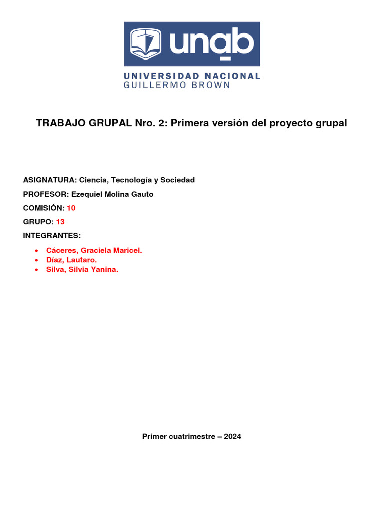 TRABAJO GRUPAL Nro2 Primera Presentacion Proyecto Grupal | PDF | Inclusión (Educación) | Enseñando