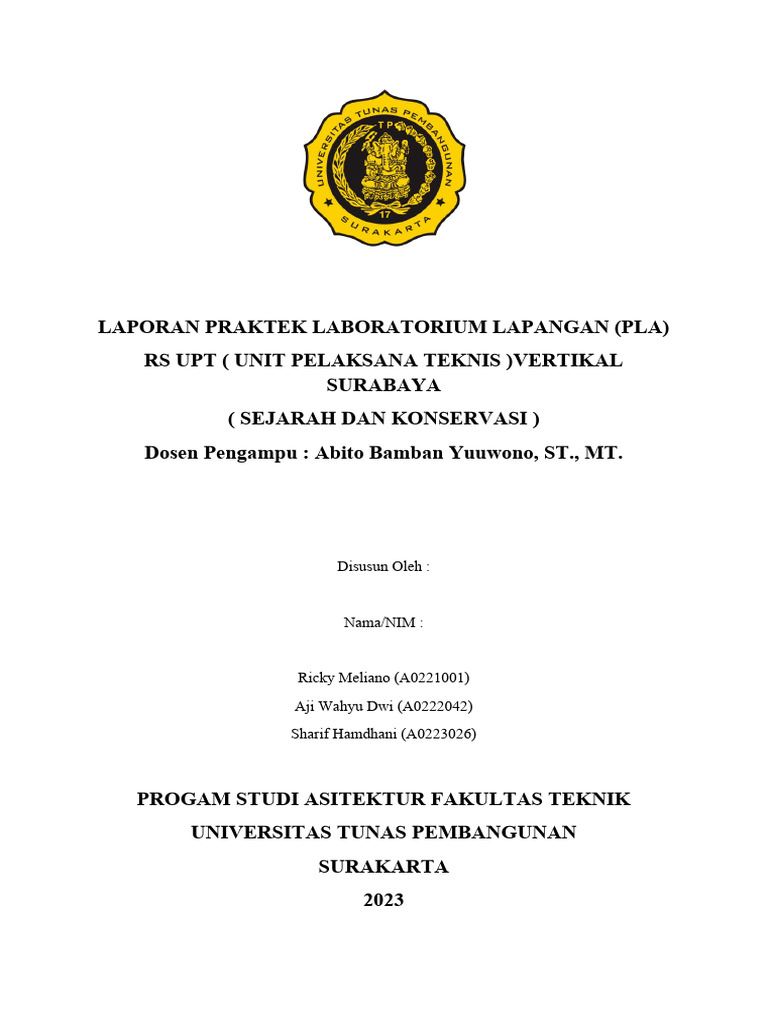 Laporan Praktek Laboratorium Lapangan | PDF