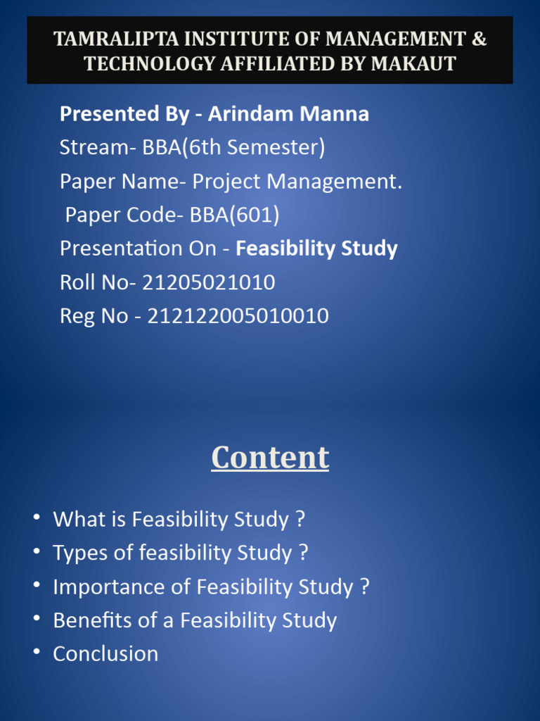 Arindam Manna | PDF | Feasibility Study | Economies