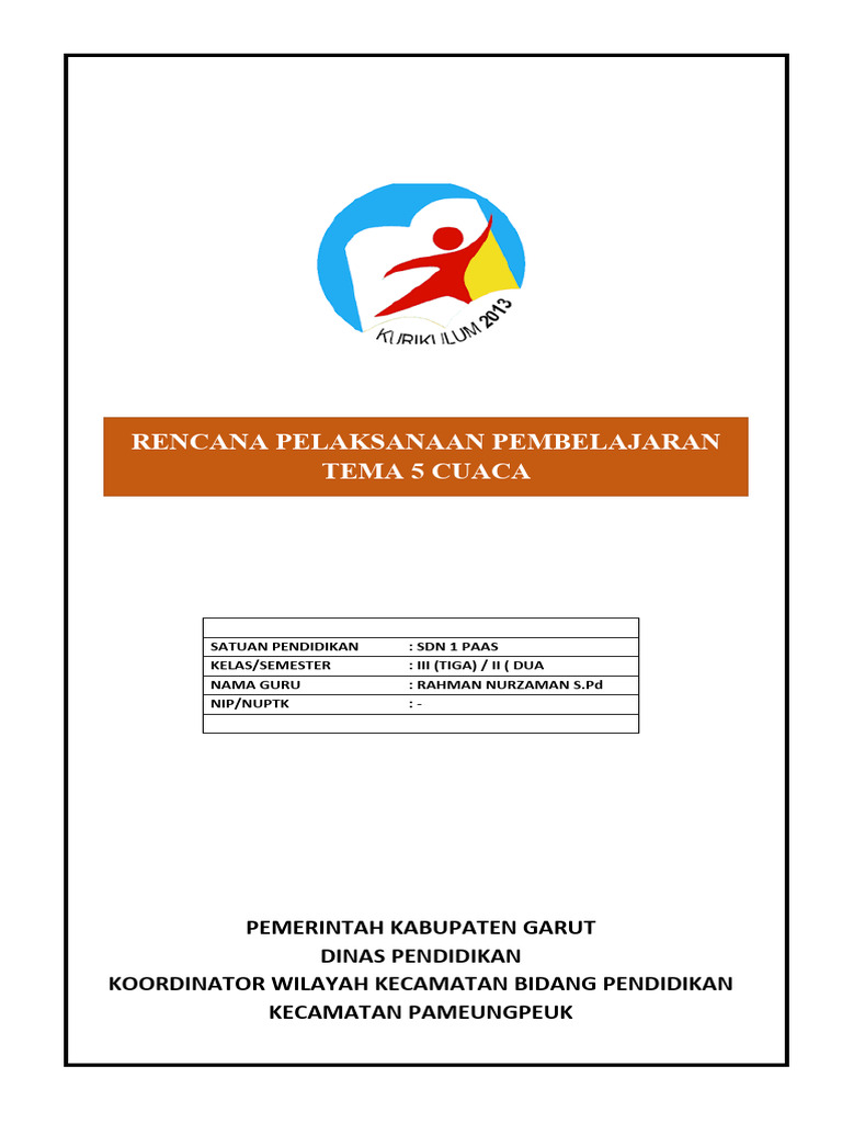 Cover RPP Dan Silabus | PDF | Sains & Matematika