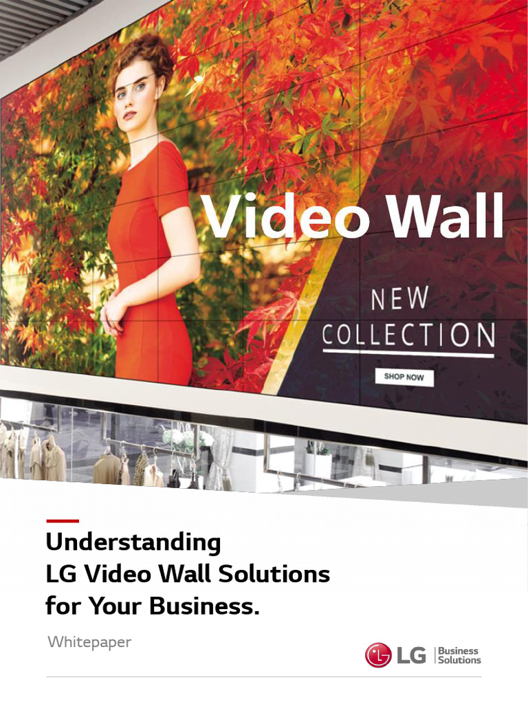 LG Video Wall Solutions Overview | PDF | Video | Oled