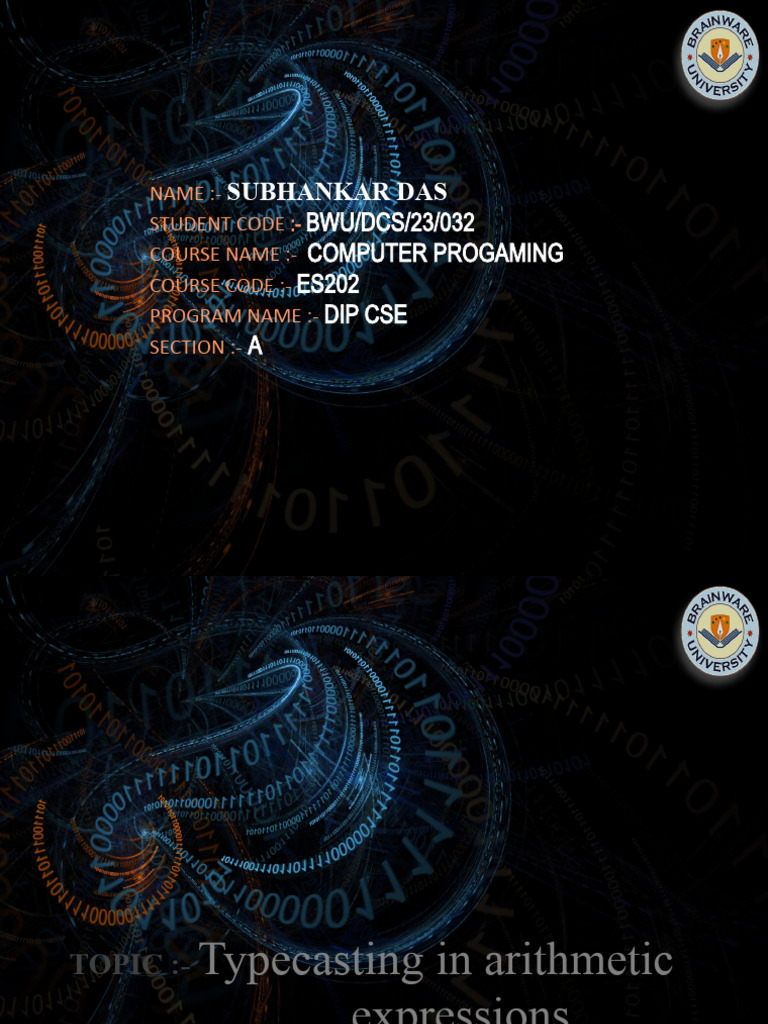 presentation of programing | PDF | Computer Engineering | Computer Science