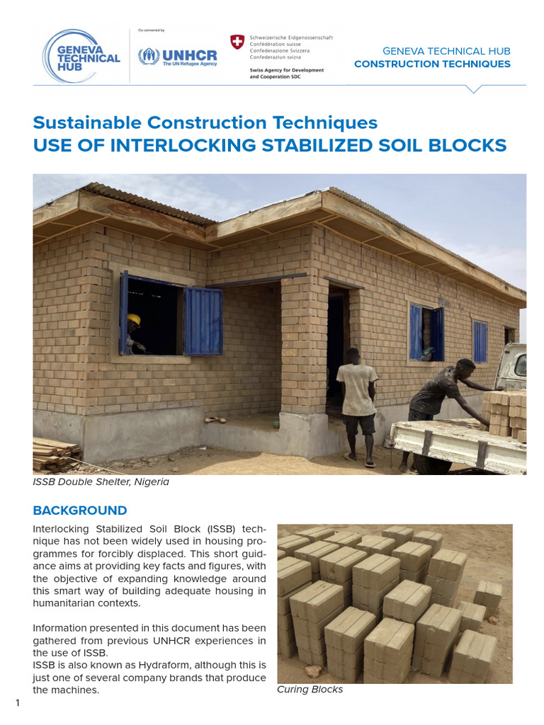 Sustainable Construction Techniques Use of Interlocking Stabilized Soil ...