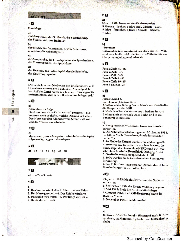 B1 Studio D Lösungen | PDF