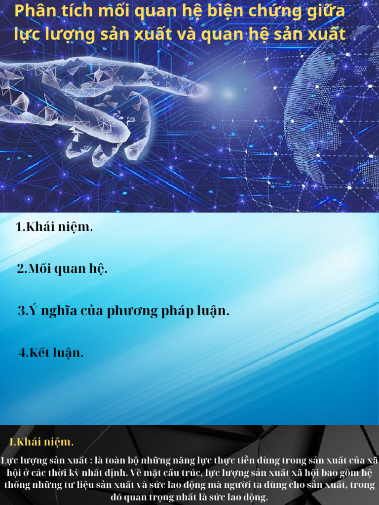 Phân tích mối quan hệ biện chứng giữa lực lượng sản xuất và quan hệ sản xuất. | PDF