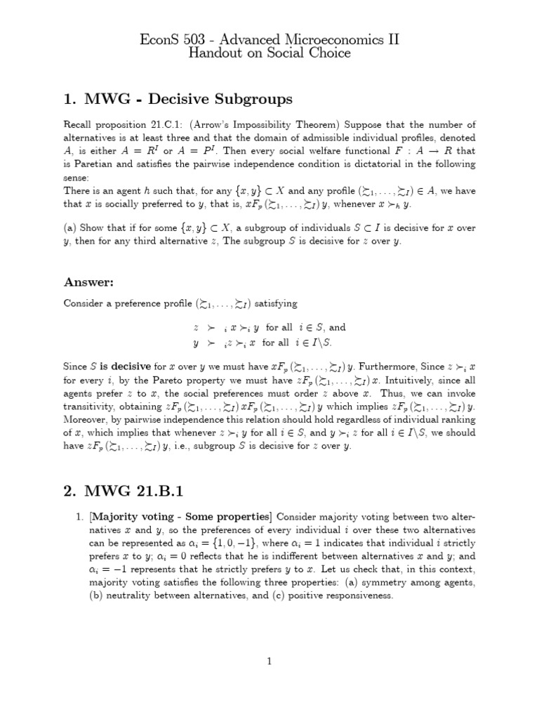 Social Choice Theory | Download Free PDF | Taxes | Labour Economics