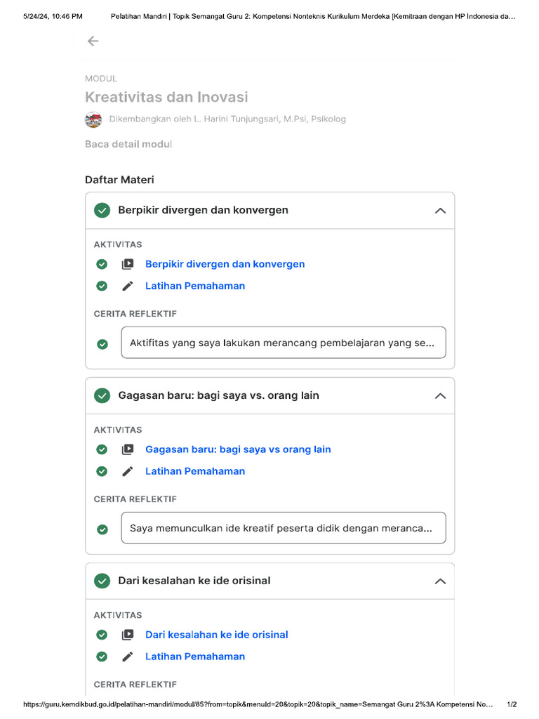 Pelajari Modul PK PMM (Sudah) | PDF