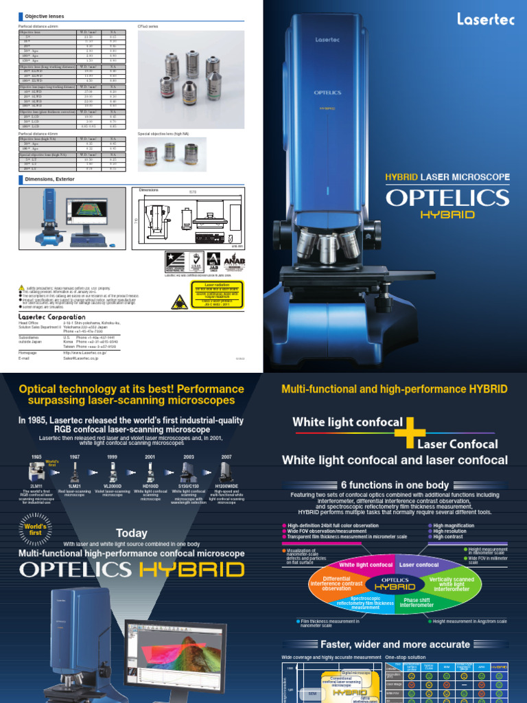 Microscopio Laser Confocal | PDF | Confocal Microscopy | Interferometry