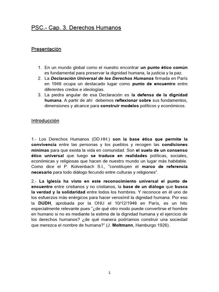 Derechos Humanos | PDF | Derechos humanos | Derechos