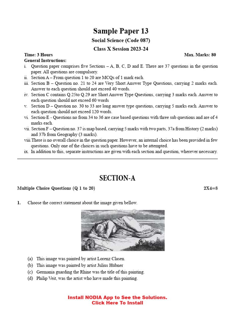 SST Worksheet Class 10 | PDF | Mahatma Gandhi