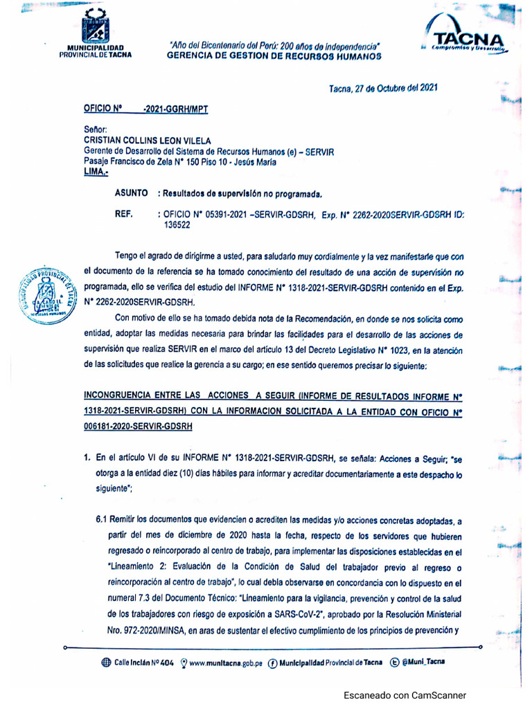 Oficio #296-2021-GGRH | PDF