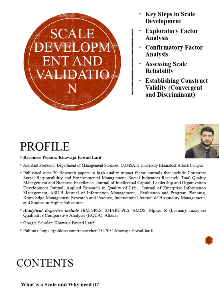 Scale Development | PDF | Factor Analysis | Survey Methodology