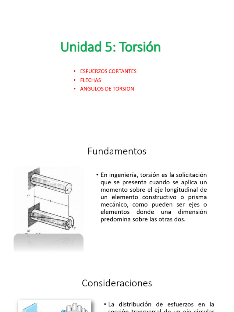 Torsión en Ejes Circulares | PDF | Esfuerzo de torsión | Esfuerzo cortante
