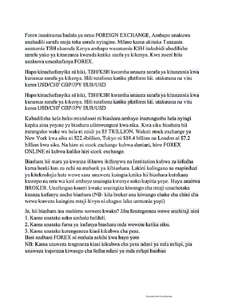 Forex Zakayo Book - 1 | PDF