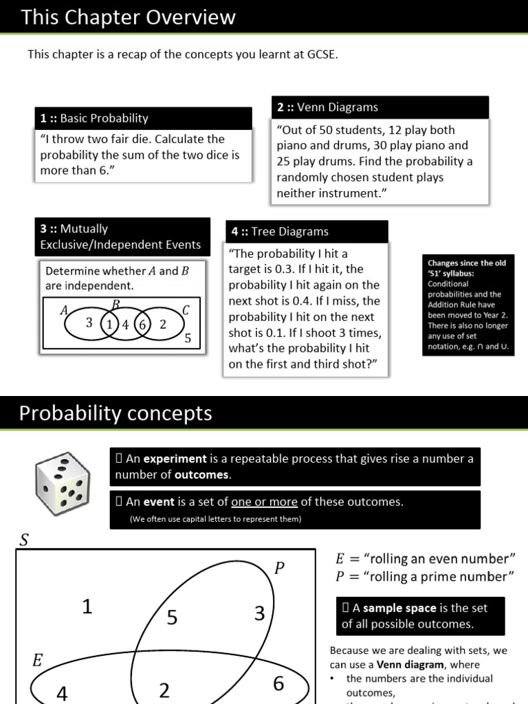 S1 Chp5 Probability | PDF | Probability | Probability Theory