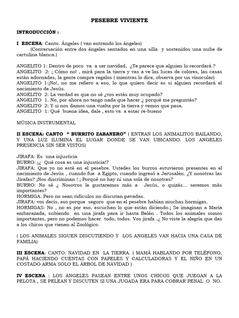 Pesebre Viviente | Descargar gratis PDF | María, madre de Jesús | San José