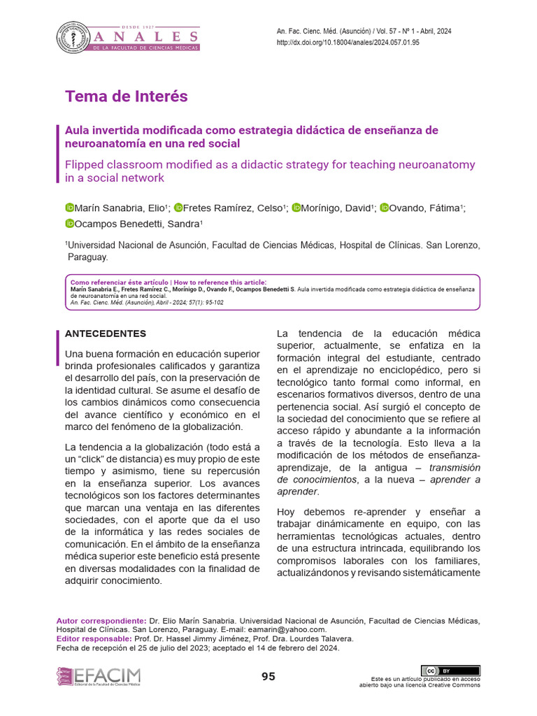 Aula Invertida Modificada Como Estrategia Didáctica de Enseñanza de ...