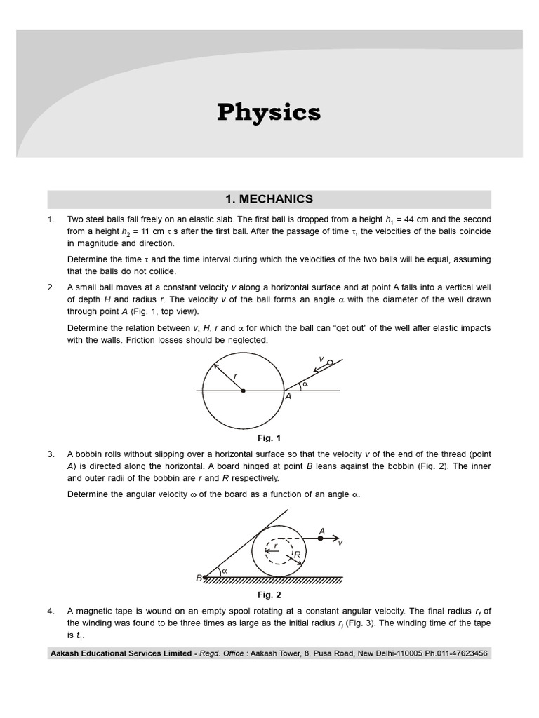 Crunch 1 Questions PDF | PDF | Rotation | Force