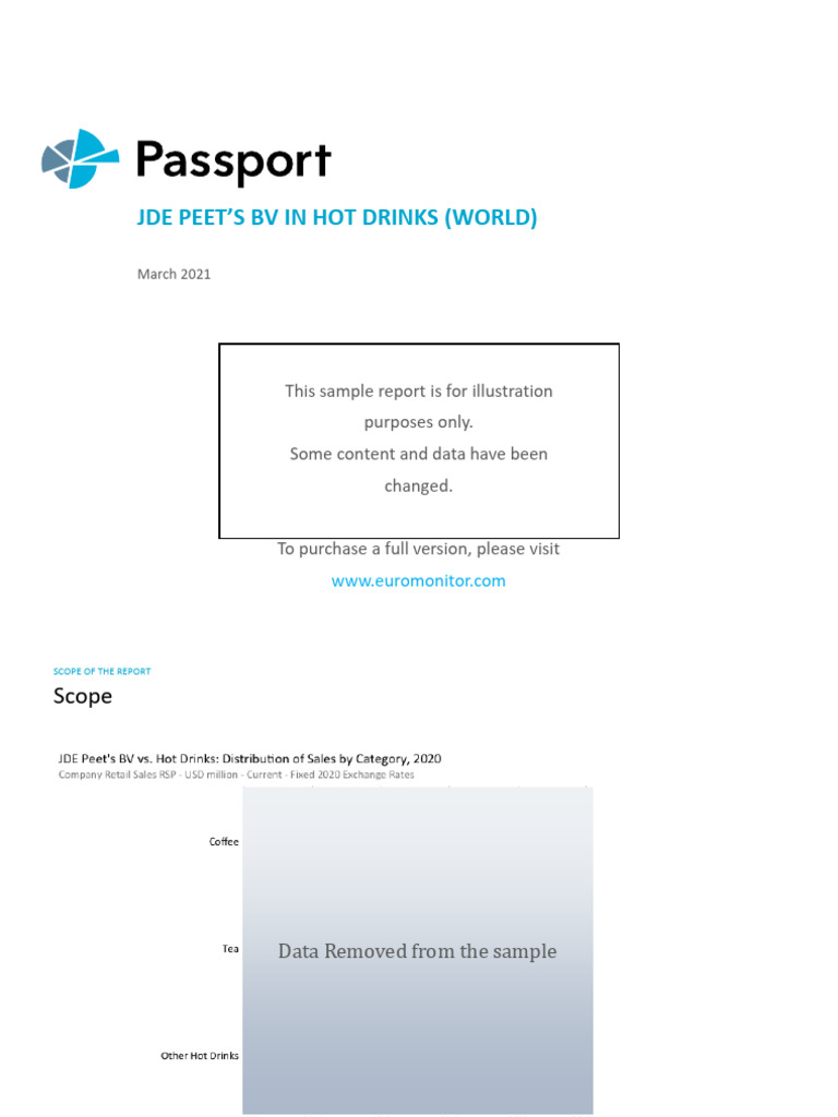 Sample Jde Peets BV in Hot Drinks World | PDF | Brand | Drink