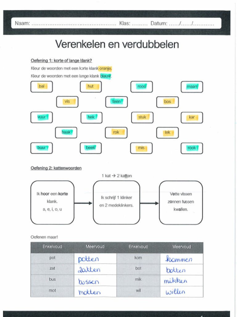 Verenkelen en verdubbelen Oefeningen oplossingen | PDF Verenkelen en verdubbelen Oefeningen oplossingen | PDF