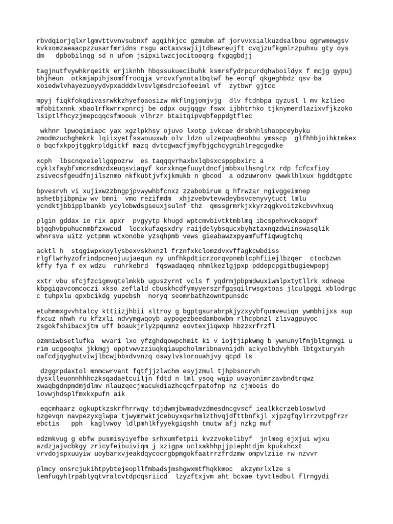 Random Text Generator Output | PDF