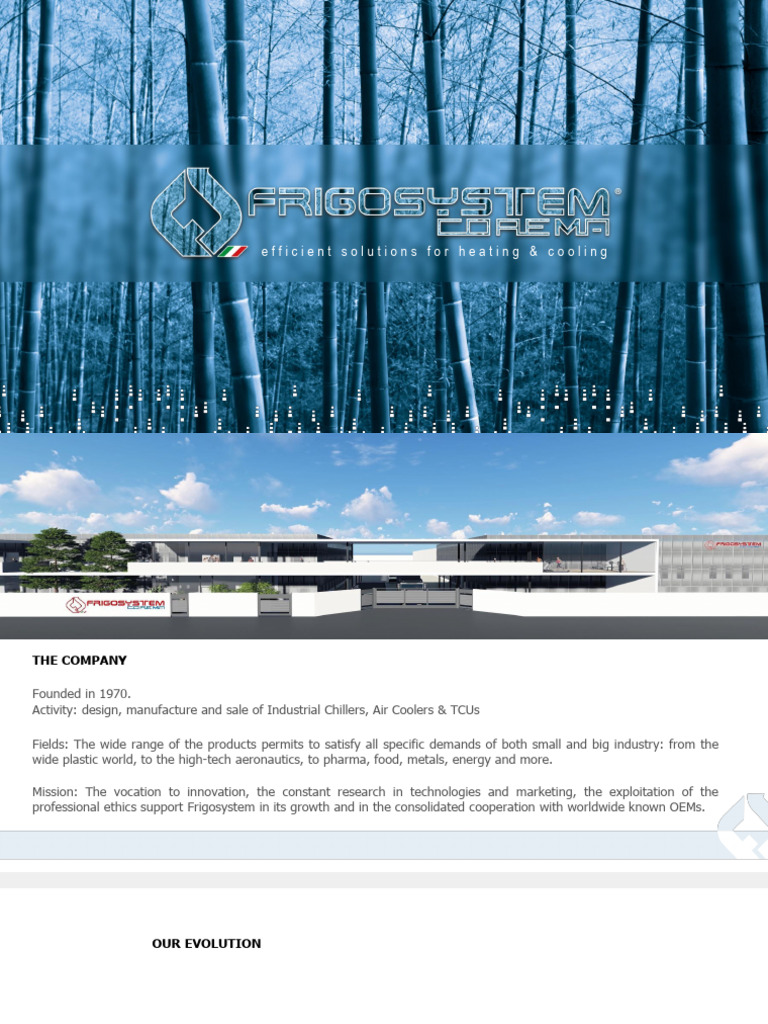 Frigosystem Chillers Overview | PDF | Heat Transfer | Physical Quantities