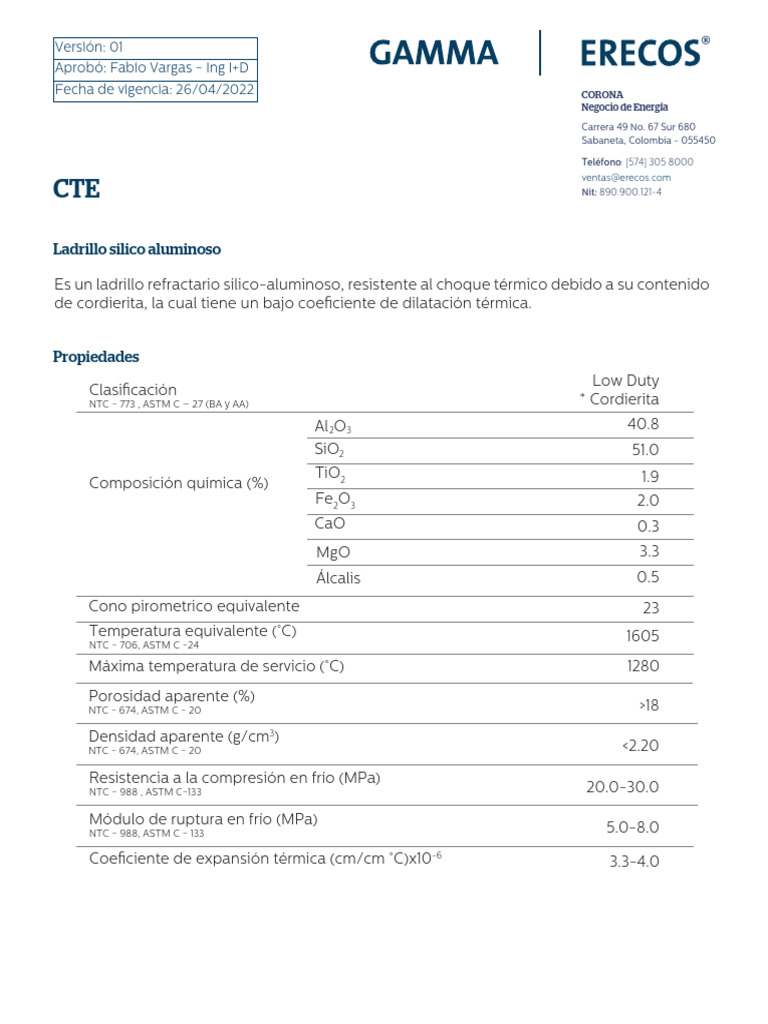 Cte 002 | PDF | Cerámica | Materiales de construcción