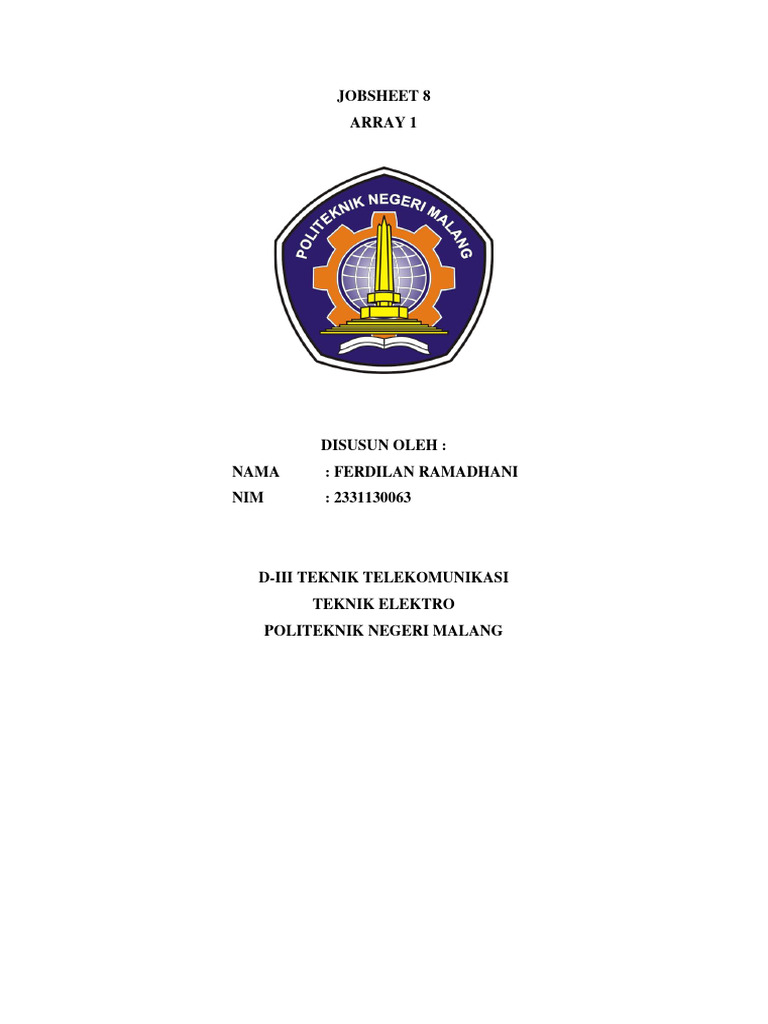 Panduan Praktikum Array di Python | PDF