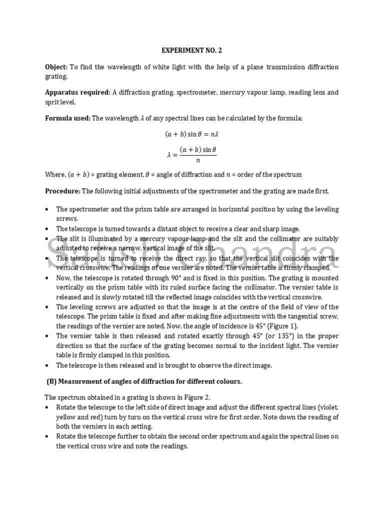 diffraction_grating | PDF | Color | Diffraction
