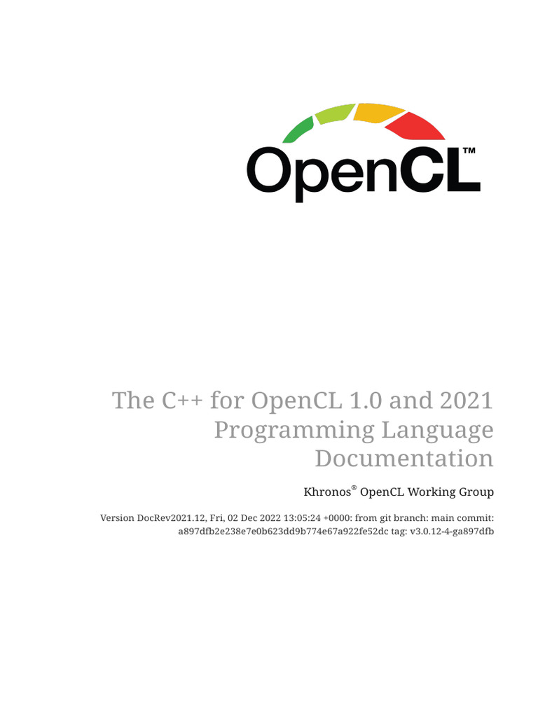 Cxx For Opencl Pdf Pointer Computer Programming Constructor Object Oriented Programming 1404