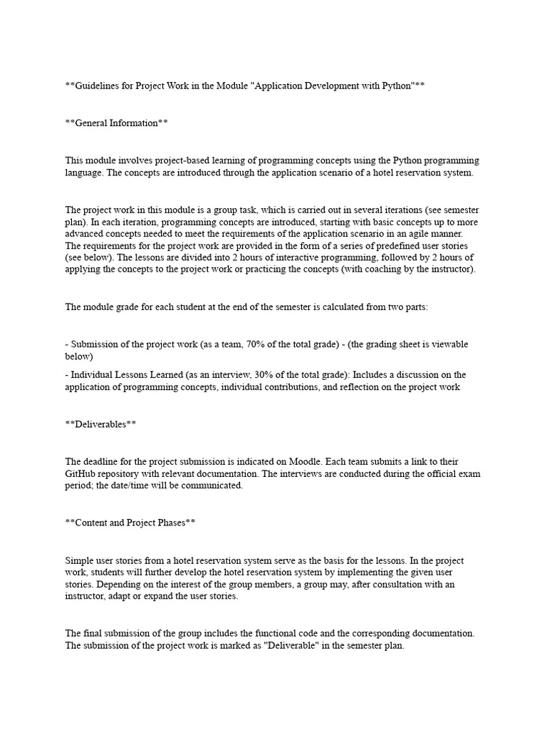 Python Project Guidelines | PDF | Integrated Development Environment | Computing