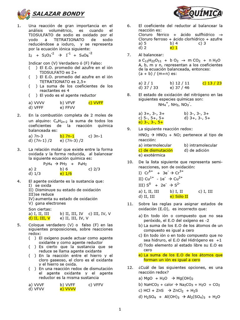 Qui Mica | PDF | Redox | Química Física