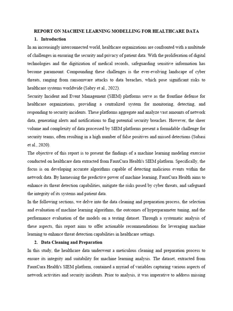 Ass Report | PDF | Machine Learning | Computer Security