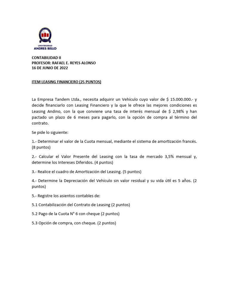 Presol 2 Con Pauta Contabilidad Ii | PDF | Economía Financiera | Economias
