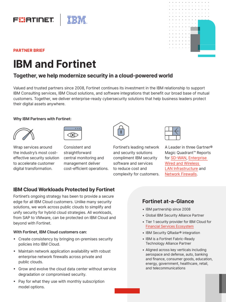 SB Ibm Security and Fortinet | PDF | Computer Security | Security