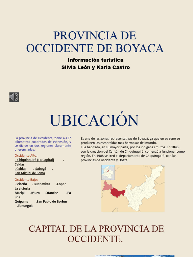 Provincia de Occidente de Boyaca | PDF