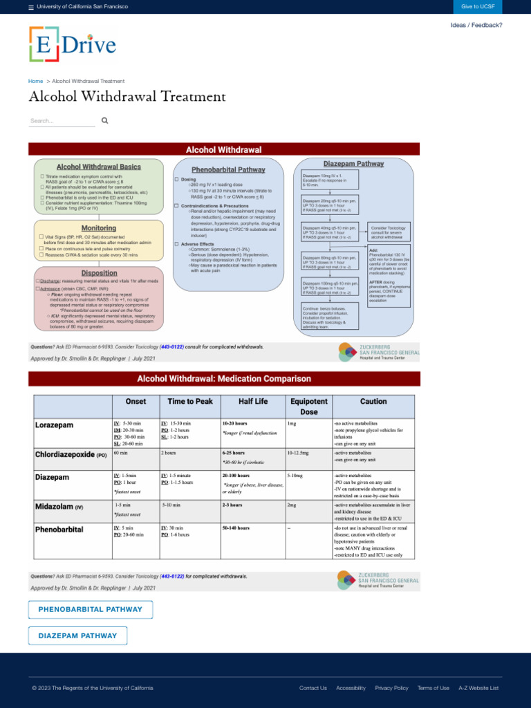 Alcohol Withdrawal Pathway | PDF | Psychoactive Drugs | Clinical Medicine