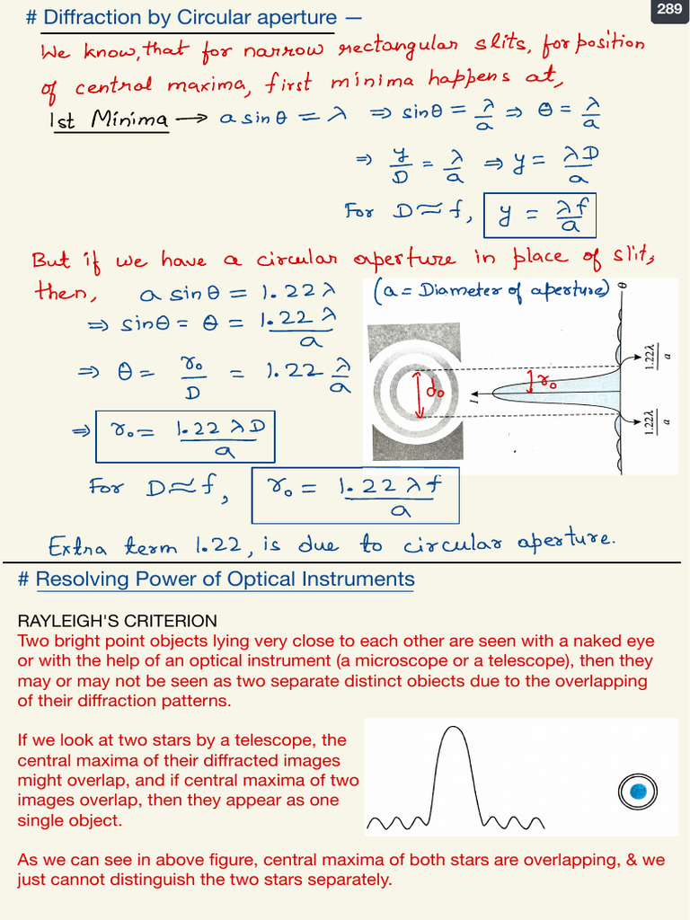 Wave Optics Extra Topics | PDF | Angular Resolution | Polarization (Waves)