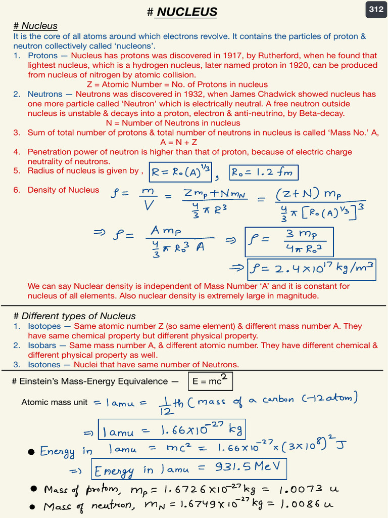 Nucleus | PDF | Radioactive Decay | Atomic Nucleus