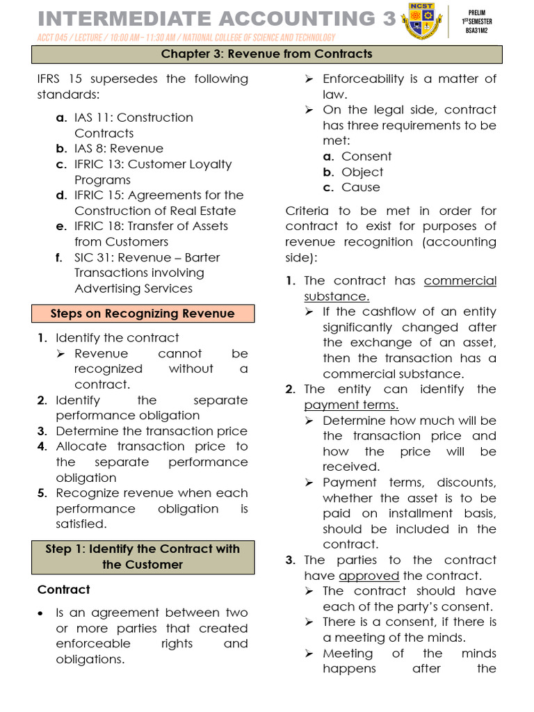IA 3 Revenue From Contracts | PDF | Prices | International Financial ...