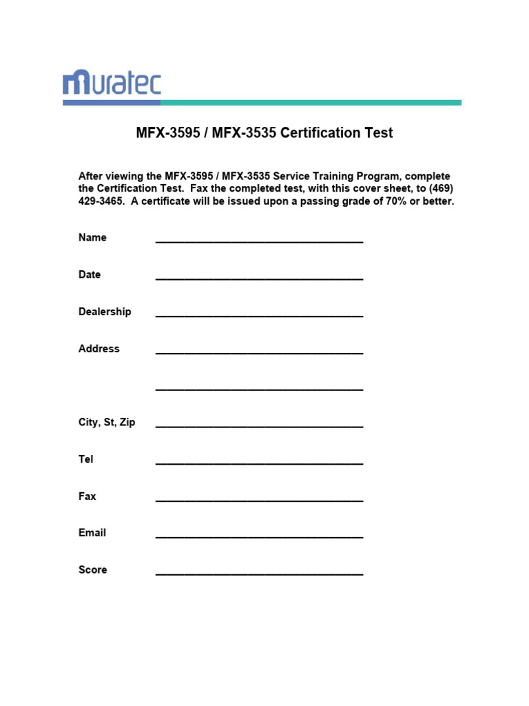 MFX-3595 - MFX-3535 Cert | PDF | Computer Hardware | Computer Engineering