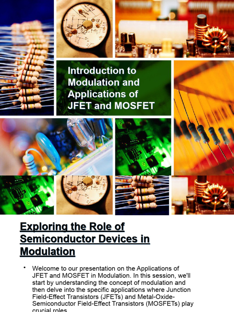 Introduction To Modulation and Applications of JFET and | PDF ...