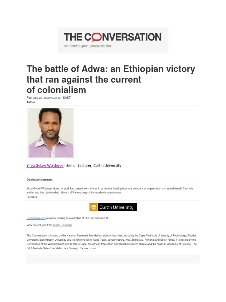 The Battle of Adwa - An Ethiopian Victory That Ran Against The Current ...